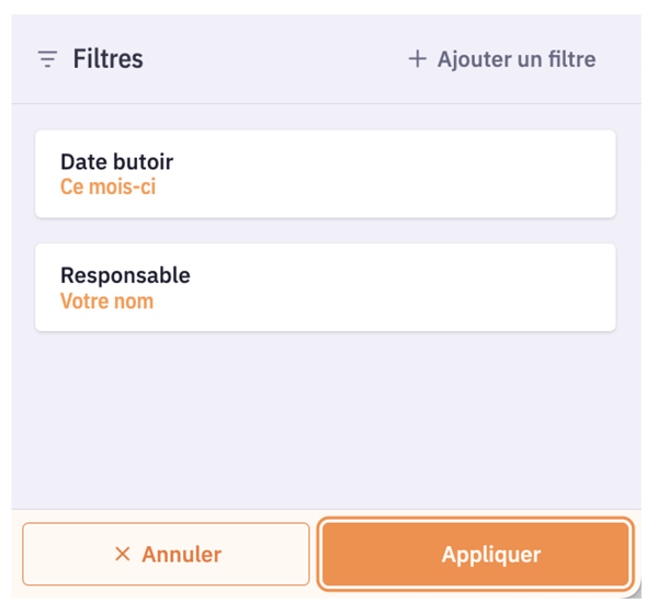 Cas pratiques : créer des vues dans la page Tâches